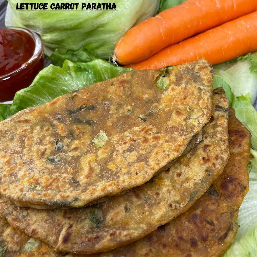 Lettuce Carrot Paratha - VaamCooking